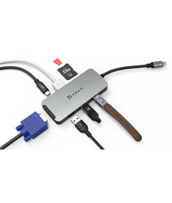Adam Elements CASA Hub A08 USB C 8 in 1 Multi-Function Hub